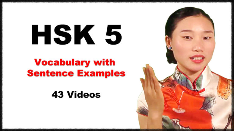 HSK Vocabulary Videos with Sentence Examples