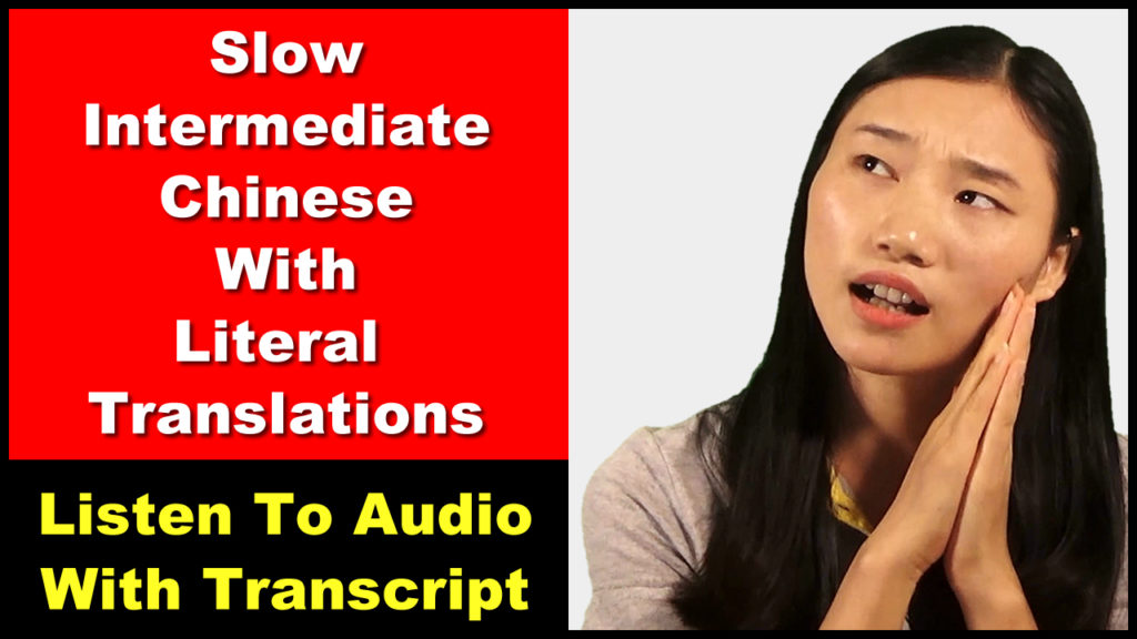 Chinese Audio Lessons and Transcript Without the Distraction of Video