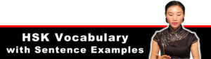 HSK Vocabulary Videos with Sentence Examples